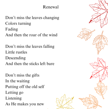 Poem about Hope: Renewal - Poems on Purpose